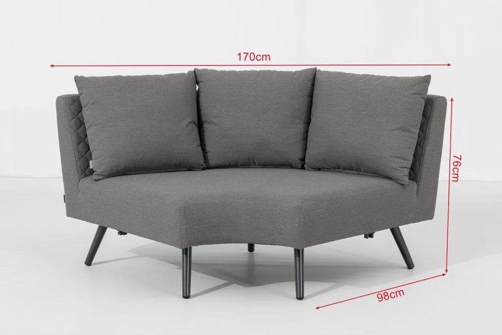 Doppler Deluxe Lika-Tex rohová pohovka s taburetem