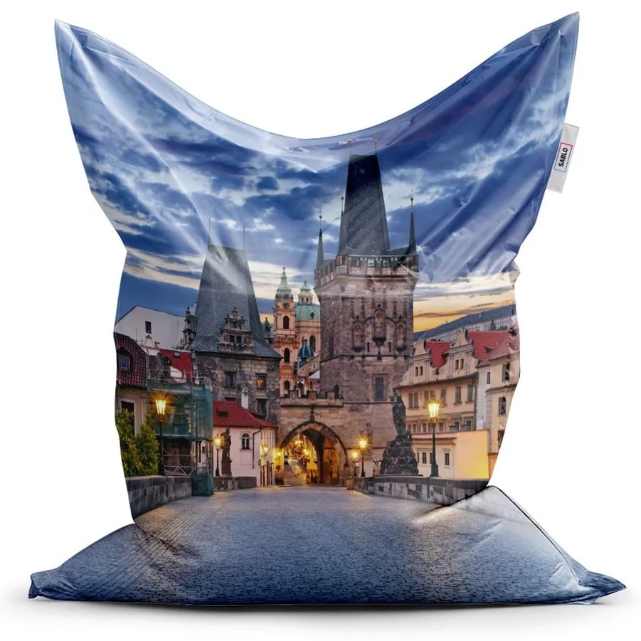 Sedací vak Classic karlův most - dětský, barevná