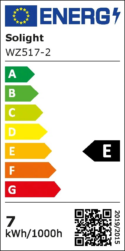 SOLIGHT LED žárovka, klasický tvar A60 7W, E27, 4000K, 270°, 810lm