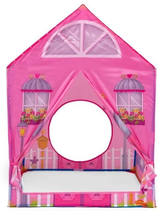 Stan v designu krásného růžového domečku s tunelem