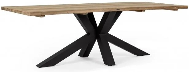 BIZZOTTO Zahradní jídelní stůl RAMSEY 240x100cm černé nohy 0804457