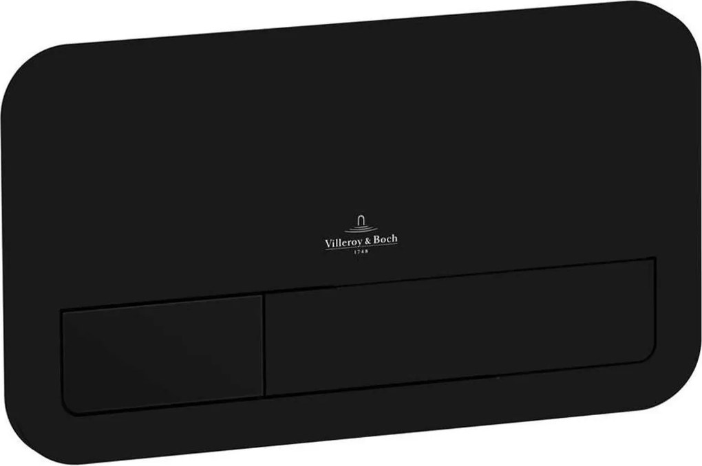 Villeroy & Boch - Ovládací tlačítko splachování E200, Black Matt 922490ANROZ1
