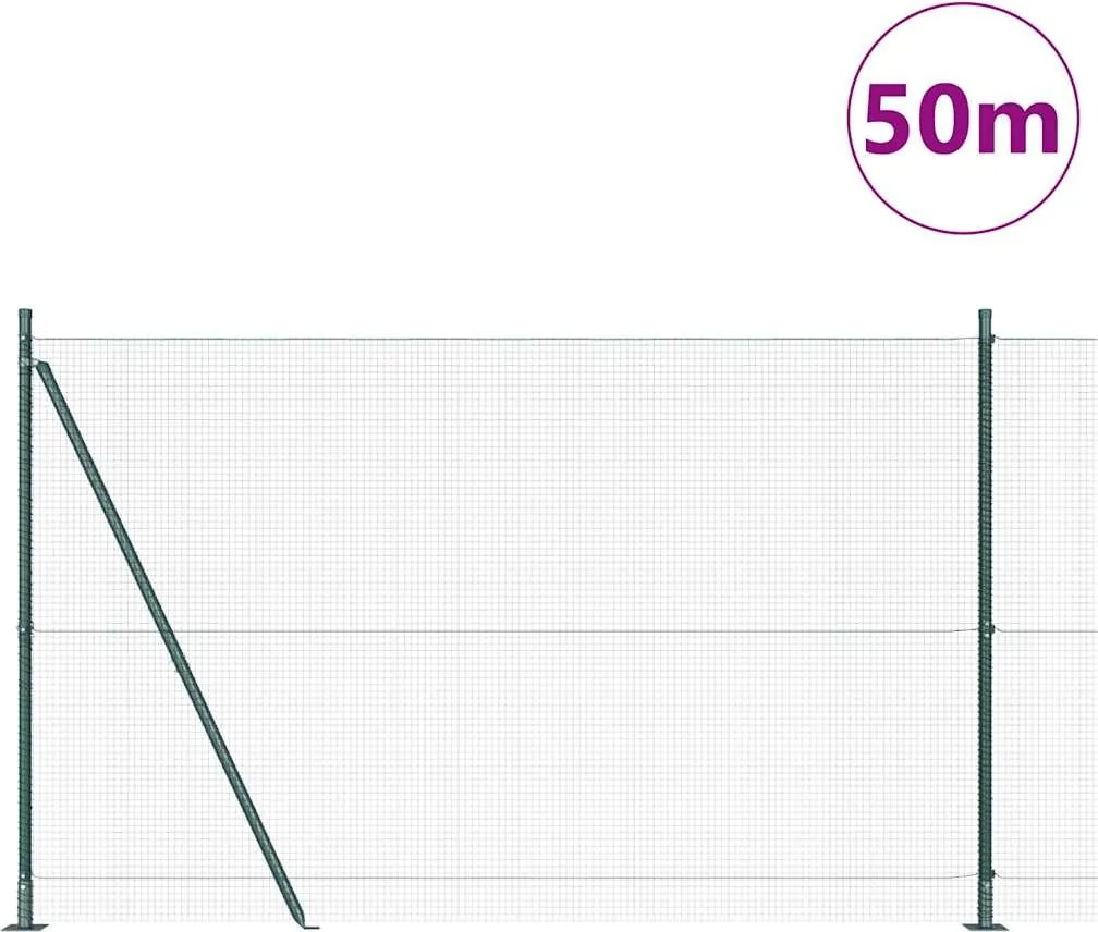 Svařovaná drátěná plotina s betonovou základnou 50 x 1,4 m 3352479