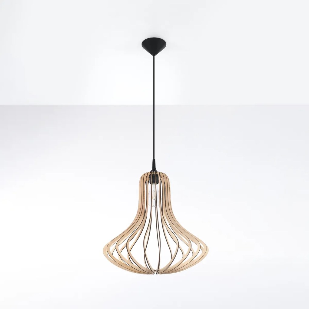 Sollux Lighting Závěsné svítidlo ELZA dřevo