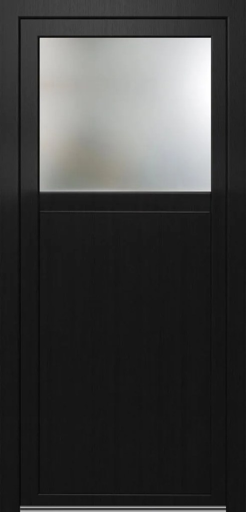 Solid Elements Vedlejší vchodové dveře Easy, 90 L, rozměr vč. zárubně: 980 × 1980 mm, plast, levé, antracit, prosklené