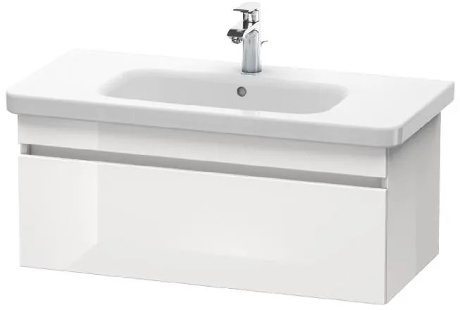Duravit DuraStyle - Umyvadlová skříňka 40x93x45 cm, 1 zásuvka, lesklá bílá DS638202222