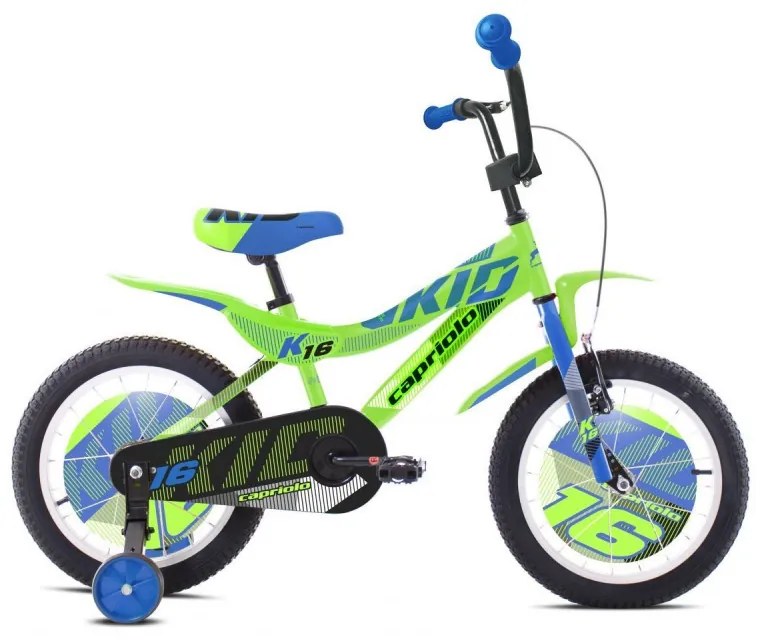 Dětské jízdní kolo Capriolo BMX 16" HT KID modro-zelené