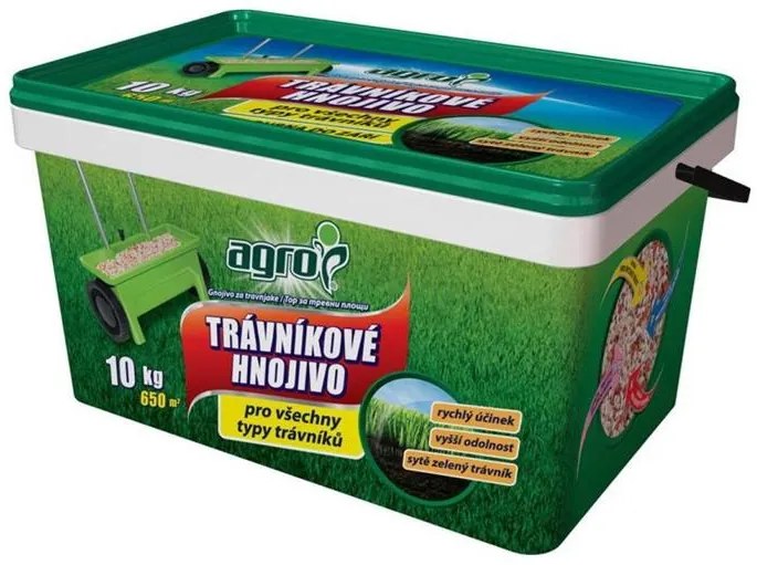 Trávníkové hnojivo AGRO 10kg kbelík