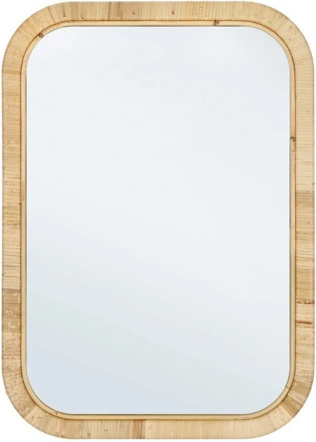 Nástěnné zrcadlo s ratanovým rámem 50x70 cm Hakima – Bizzotto