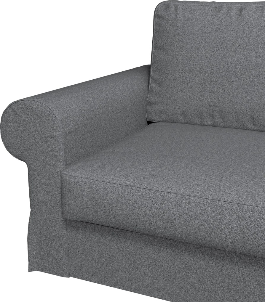 Potah na pohovku IKEA Backabro,  3-místná, rozkládací barva šedá látka pletený vzor