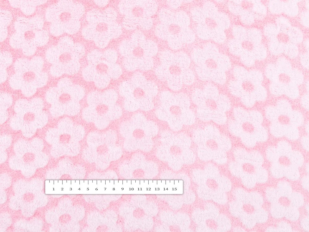 Biante Mikroplyšová deka MIP-027 Světle růžové květy 75x100 cm