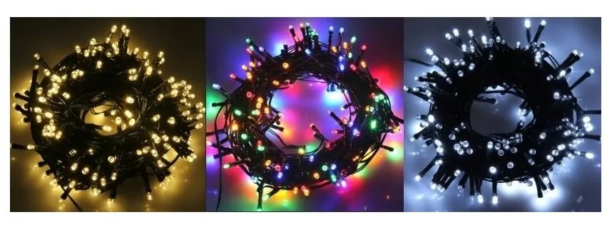 GORDON Vánoční Svítidla 100x LED Venkovní - 10M s ovladačem - vícebarevné