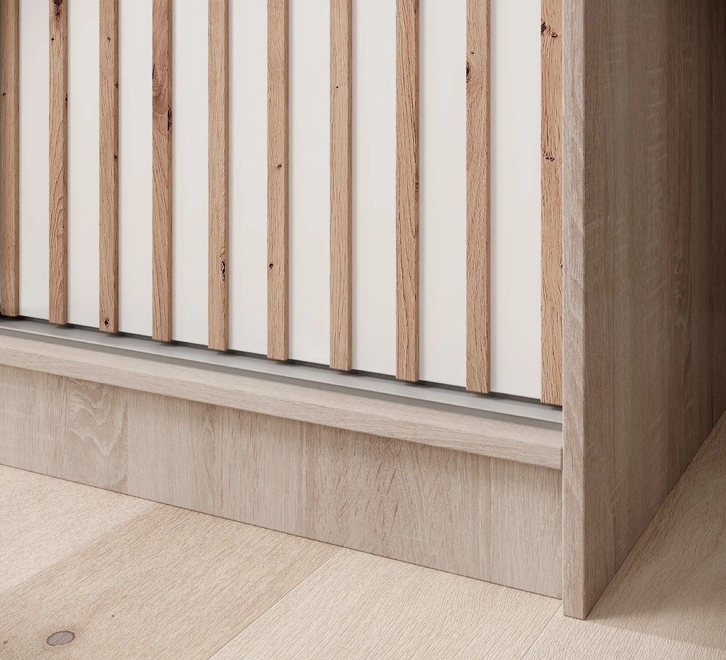 ADRK Furniture Šatní skříň s zrcadlem Ida 200 ADRK-SW-IDA-SW-200