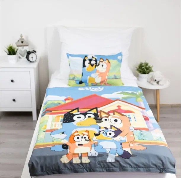 Jerry Fabrics Povlečení do postýlky Bluey 061 baby 100x135, 40x60 cm