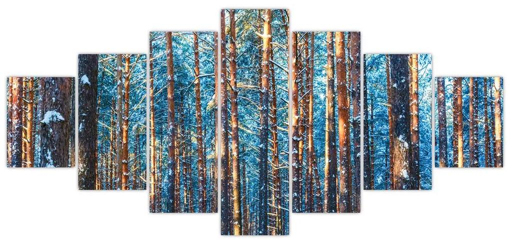 Obraz - Zimní les (210x100 cm)