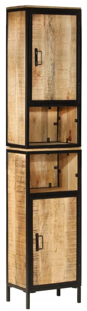 Koupelnová skříňka 40 x 27 x 180 cm železo a masivní mangovník 3217113