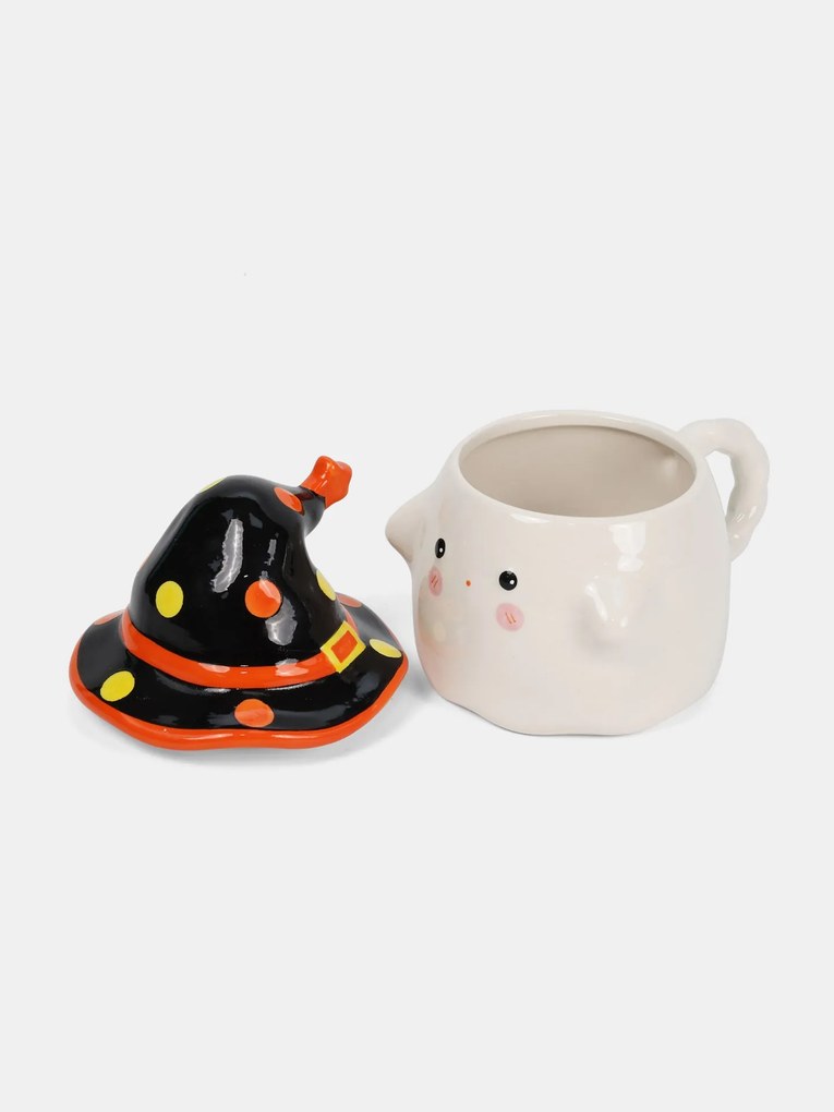 Sinsay - Hrnek s halloweenským motivem - bílá