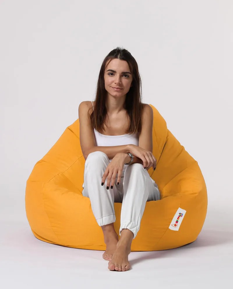 Atelier del Sofa Zahradní sedací vak Premium XXL - Yellow, Žlutá