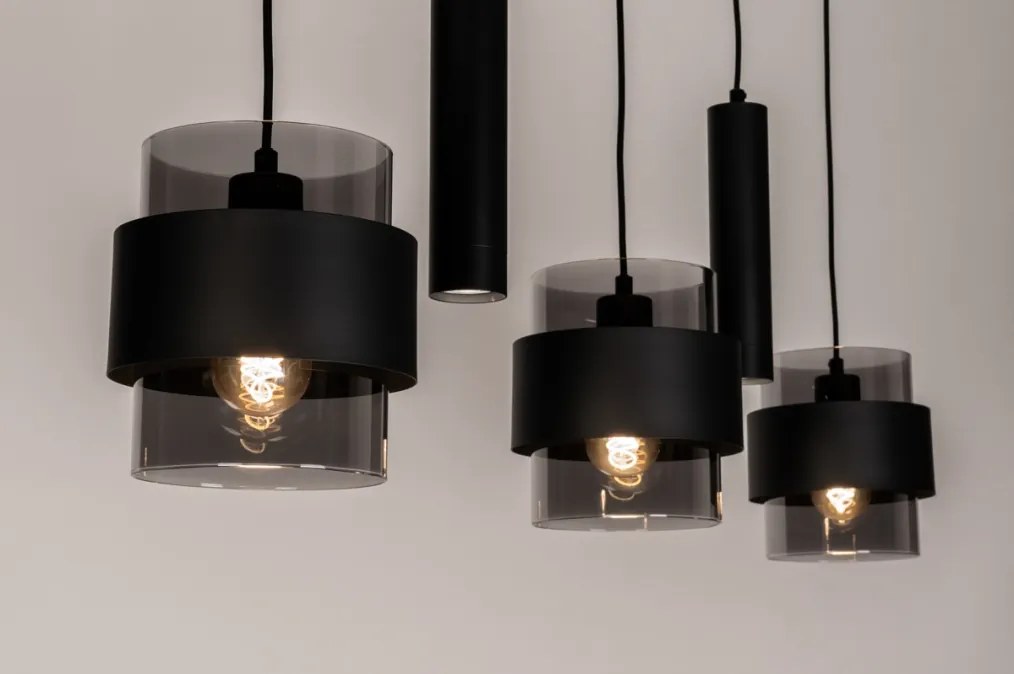 Závěsné svítidlo Retro 70er 5/110 Line Black