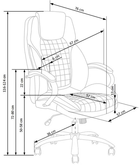 Kancelářská židle CALMARA černá