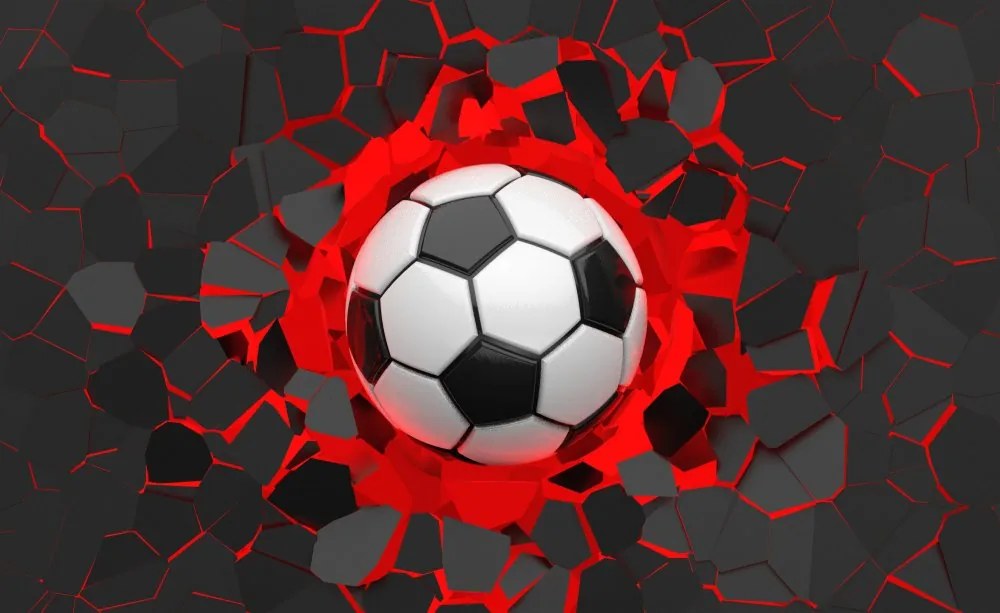 Fototapeta Fotbal 3D Omyvatelný vlies 135x90