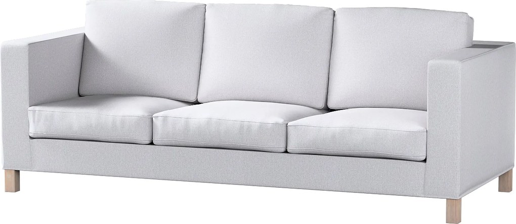 Potah na pohovku IKEA Karlanda 3-místná nerozkládací, krátký barva šedá látka pletený vzor