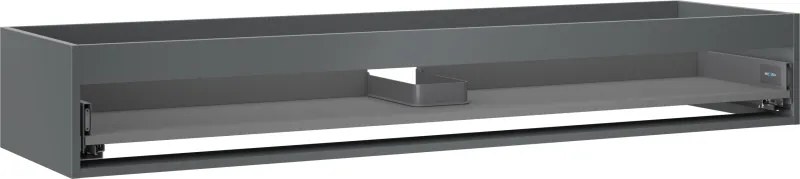Mexen Box-A, závěsná skříňka 160 cm, 1 zásuvka, grafitová matná, 91AX0-1600-235-1-66