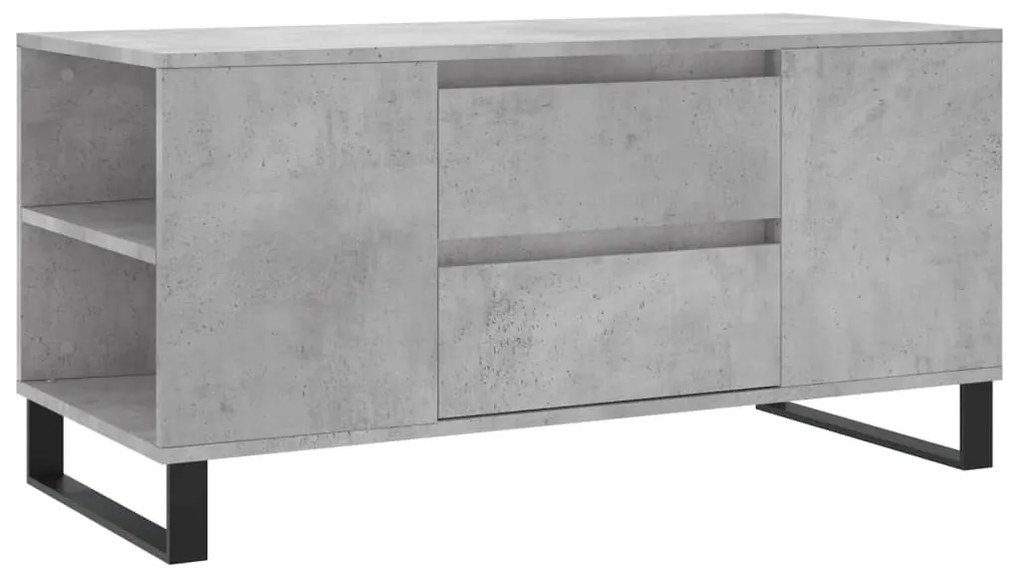 Konferenční stolek betonově šedý 102x44,5x50cm kompozitní dřevo - Default Title