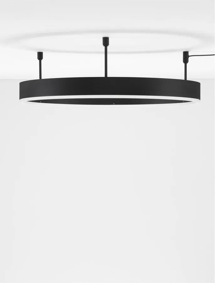 Matně černé hliníkové LED stmívatelné stropní svítidlo Motif – Nova Luce