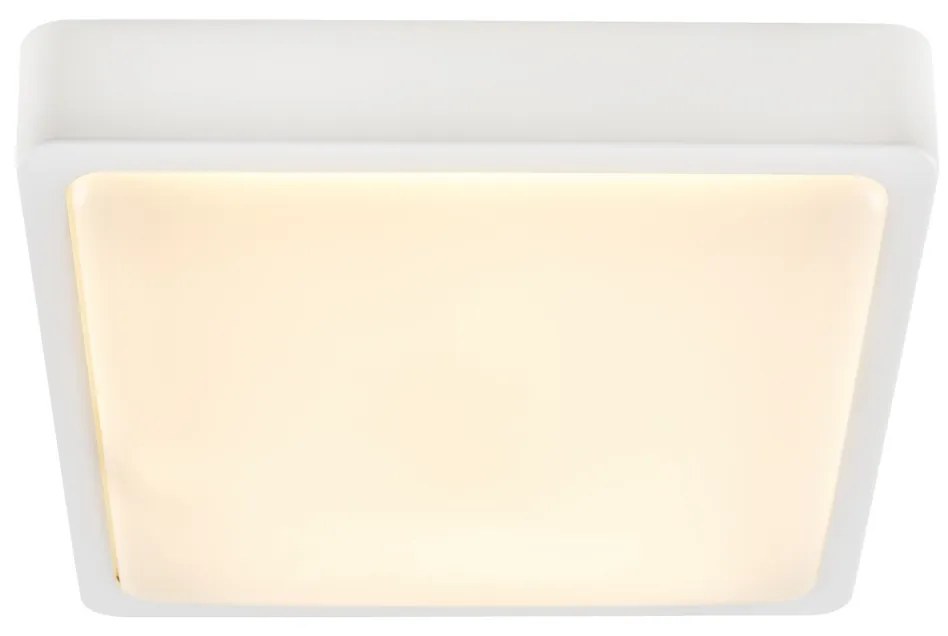 SLV 1003449 Ainos square, venkovní, nástěnné a stropní svítidlo LED 17W, bílé, 3000/4000K, 30x30cm, IP65