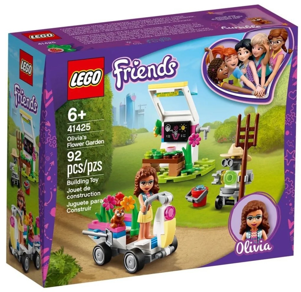 Lego stavebnice lego friends 41425 olivia a její květinová zahrada