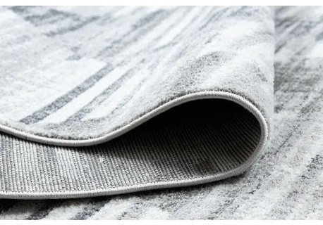 koberec POLI 9051A Geometrický, trojúhelníky bílá / šedá velikost 160x220 cm | krásné koberce cz