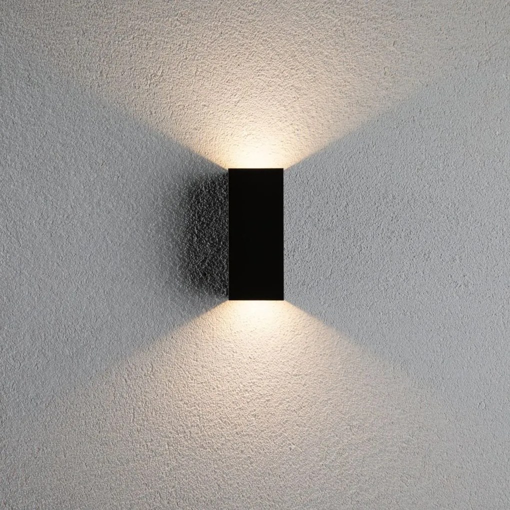 P 94326 Venkovní nástěnné svítidlo Flame 2x2,8W IP44 3.000K antracit 230V - PAULMANN