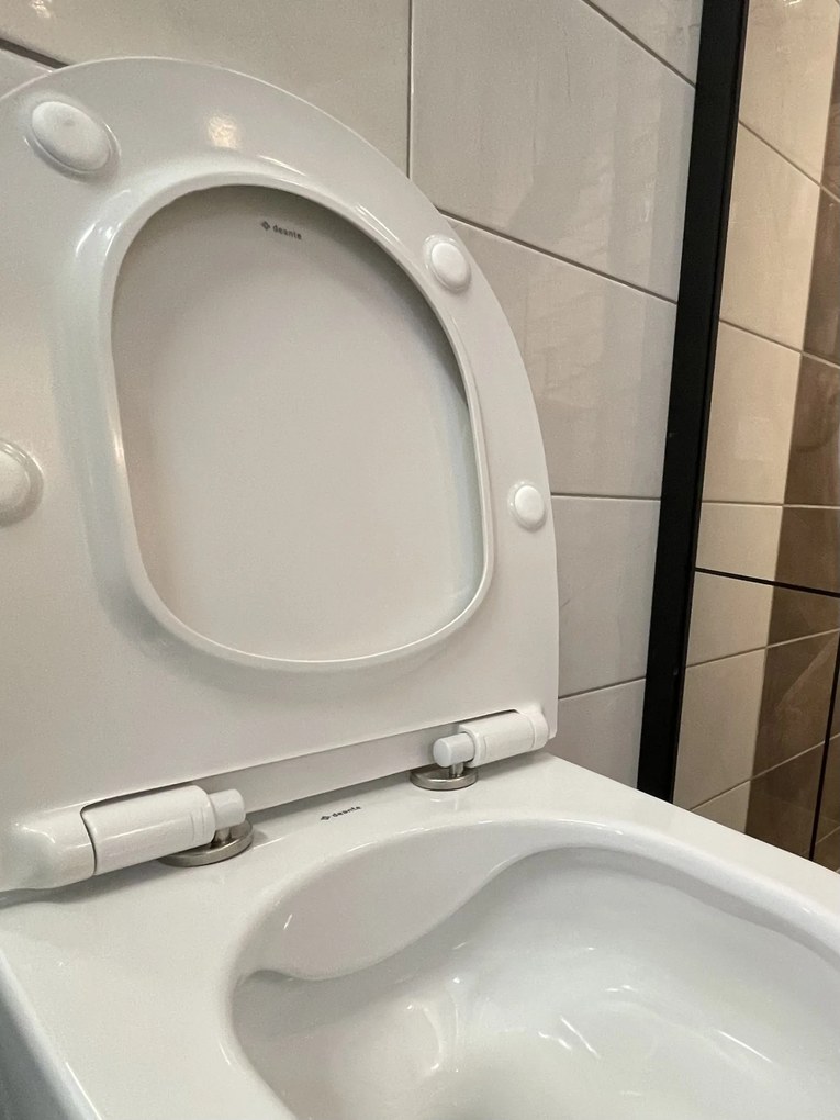 Aplomo Peonia rimless WC závěsné se sedátkem a doplňky, bílá