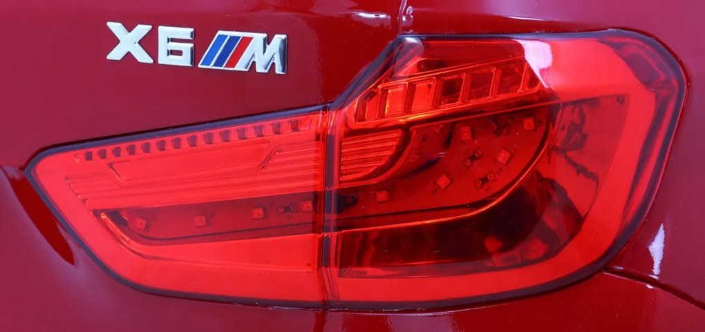 Ramiz Dětské elektrické autíčko BMW X6M lakované - červené SUV + dálkové ovládání