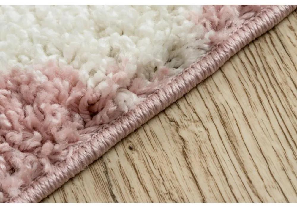 Kusový koberec Shaggy Ariso růžový 60x300cm