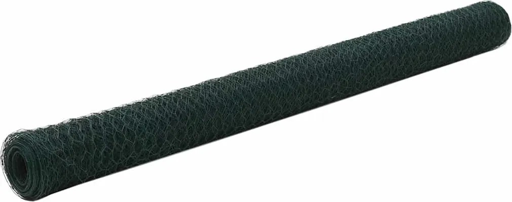 Pletivo ke kurníku ocel PVC vrstva 25 x 1,5 m zelené 143264