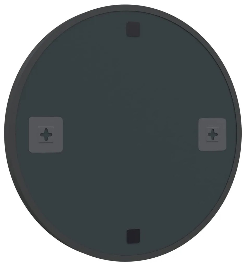 Nástěnné zrcadlo černé 50 cm - Default Title