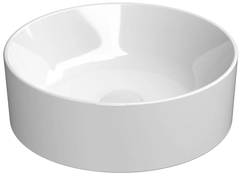 GSI KUBE X keramické umyvadlo na desku průměr 40 cm bílá ExtraGlaze 942611