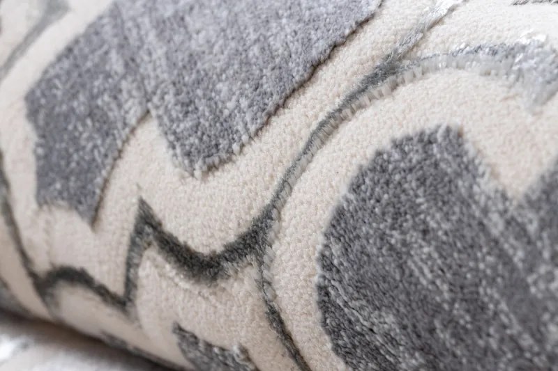 Dywany Łuszczów, Kusový koberec Core W6764 Trellis grey/cream, 120x170, šedá, chodba / předsíň