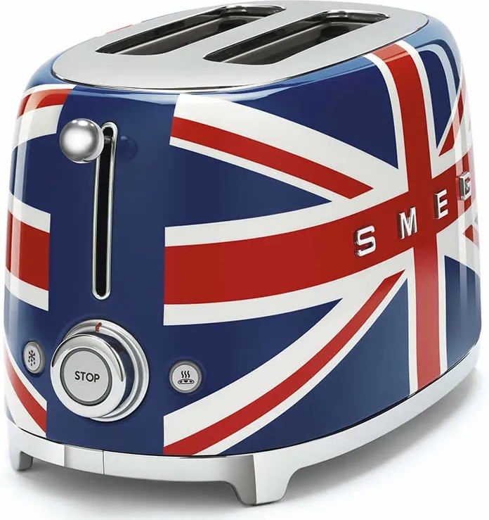 Toustovač Smeg 50´s Retro Style TSF01, 2x2, Union Jack, TSF01UJEU