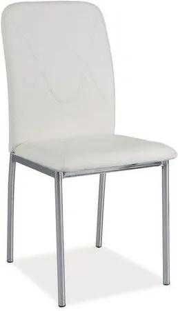 Jídelní židle H-623 - bílá/chrom