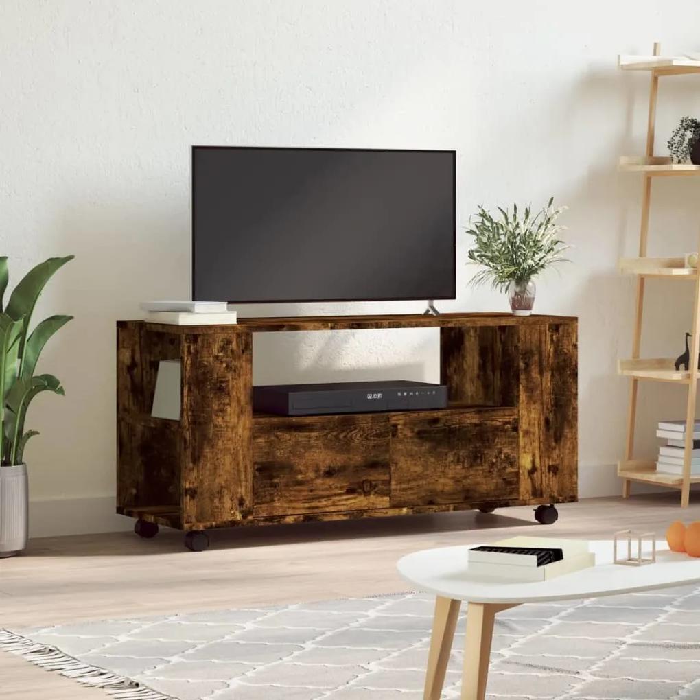 vidaXL TV skříňka 102 x 34,5 x 43 cm kompozitní dřevo [833747] Barva: Betonová šedá