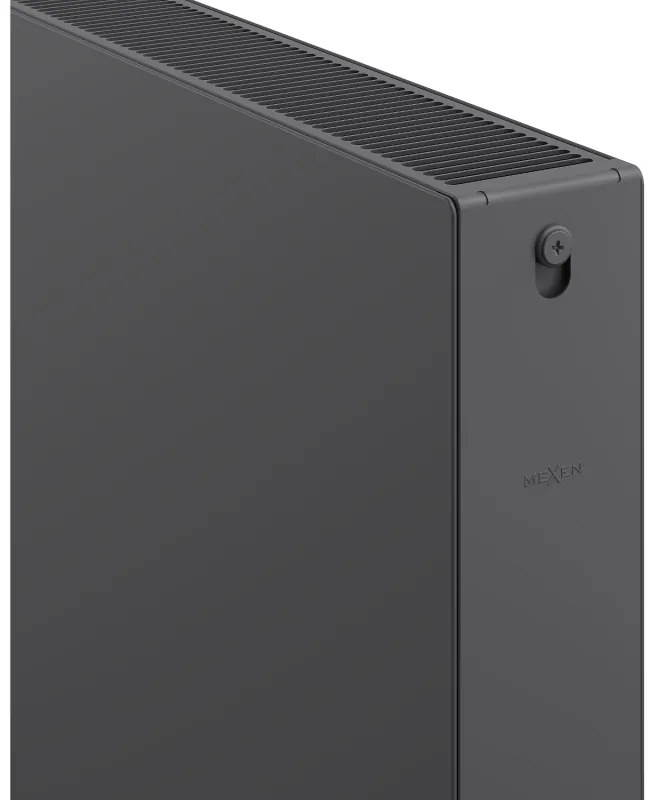 Mexen CF22, plochý panelový radiátor 600 x 1300 mm, boční připojení, 2057 W, antracitová, W422F-060-130-66