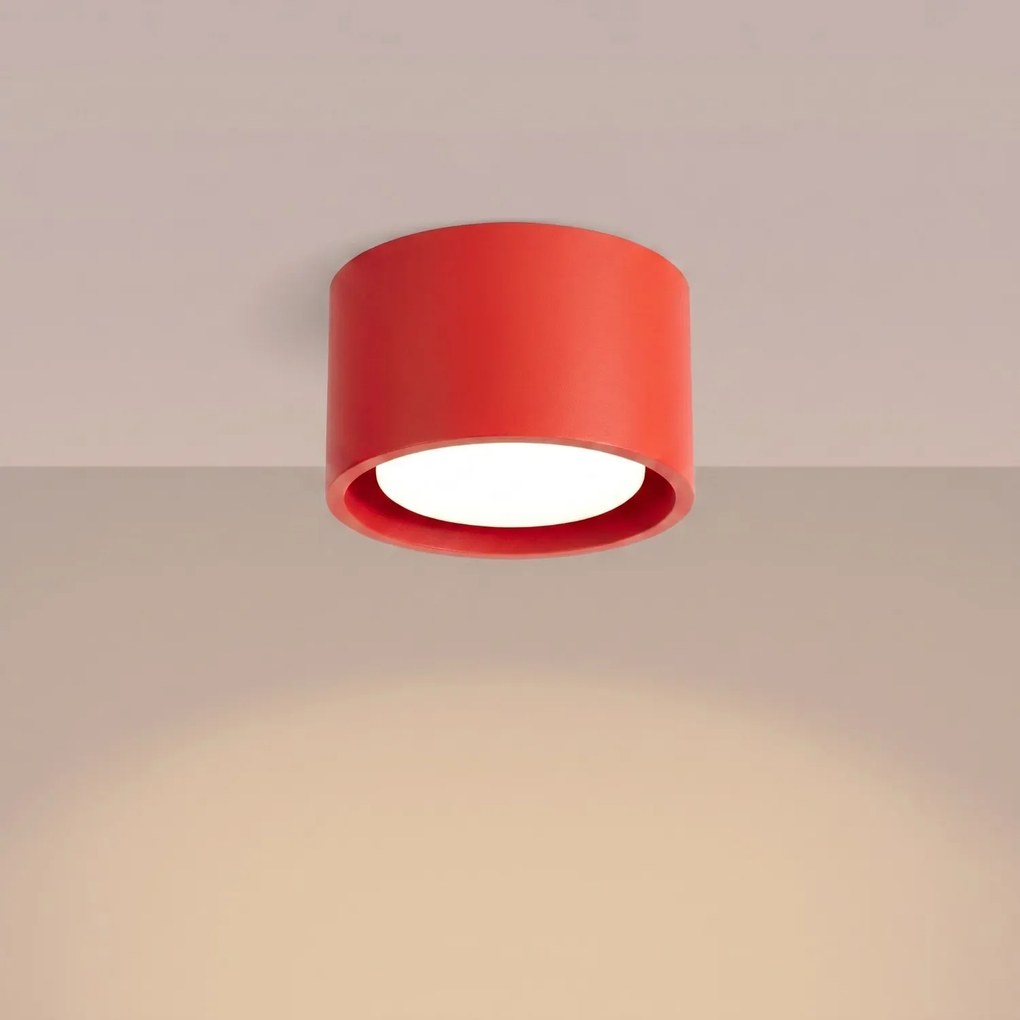 Sollux Lighting Stropní svítidlo MODO 1 červené GX53