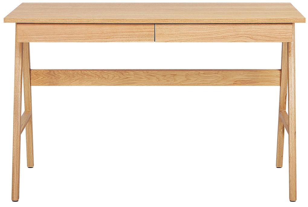 Psací stůl 120 x 70 cm světlé dřevo SHESLAY  Beliani