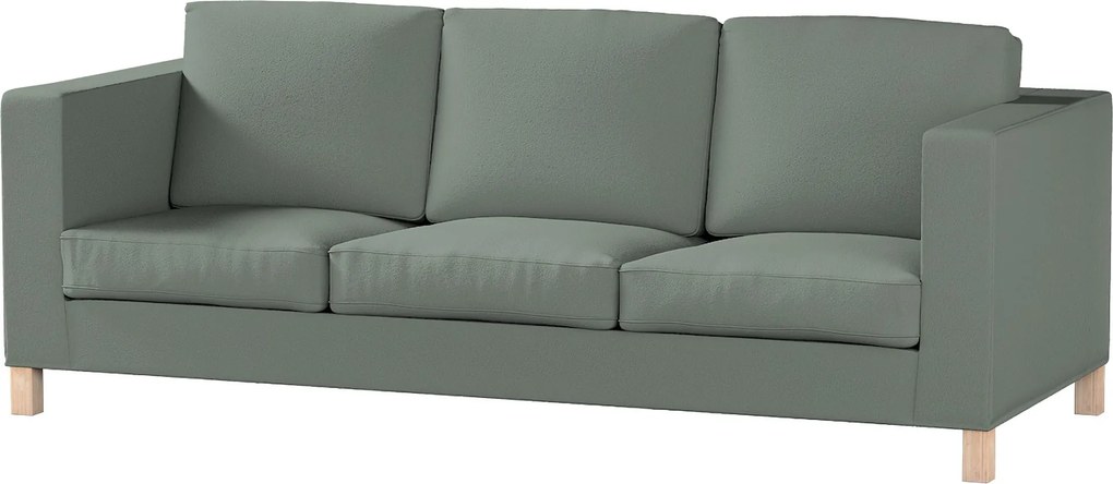 Potah na pohovku IKEA Karlanda 3-místná nerozkládací, krátký barva zelená látka pletený vzor