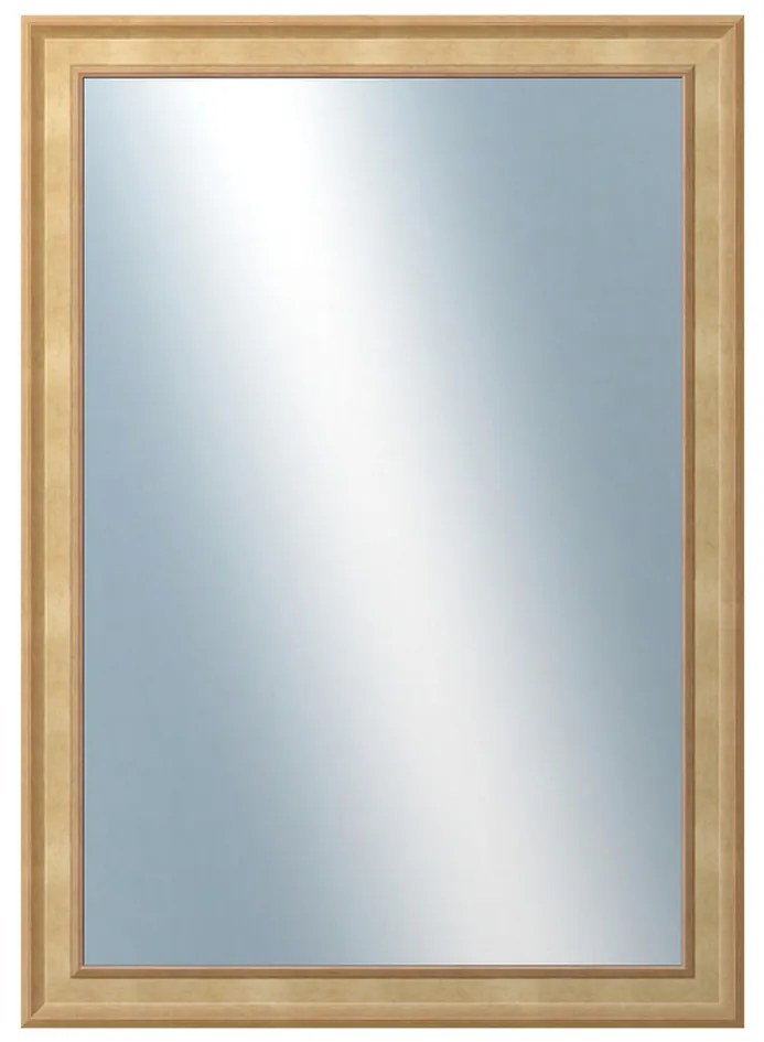 DANTIK - Zarámované zrcadlo - rozměr s rámem cca 50x70 cm z lišty TOOTH malá zlatá (3161)
