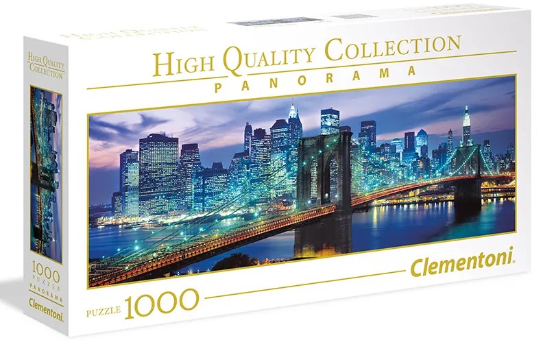 Clementoni - Puzzle Panorama 1000 New York-Brooklynský most