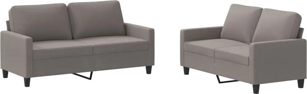 2dílná sedací souprava s poduškami taupe textil 3201451